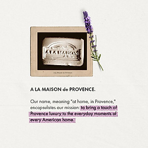 A LA MAISON Sweet Almond Bar Soap - Triple French Milled Natural Moisturizing Hand Soap Bar (4 Bars of Soap, 3.5 oz)