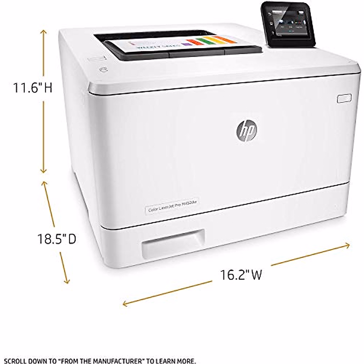 HP Laserjet Pro M452dw Wireless Color Printer, (CF394A)