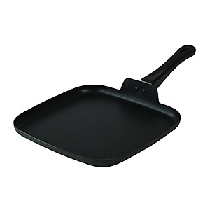 LECOOKING 10 Inch Square Griddle Pan, Nonstick Grill Pan for Cooking Eggs, Omelettes, and More, Griddle Cookware, PFOA Free