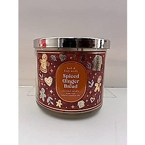 Bath and Body Works SPICED GINGERBREAD 2018 Holiday Collection 3 Wick 14.5 oz Candle