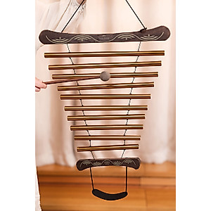 Meinl Sonic Energy Meditation Flow Chimes for Relaxing Sound Healing with Mallet and Bag, 2-Year Warranty (MFC10DMAB), Bronze