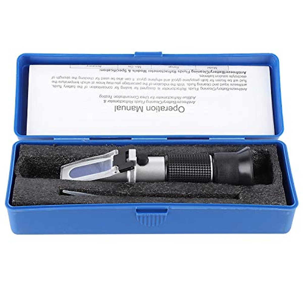 Vomeko,4 in 1 Antifreeze Refractometer, Car Fluids RefractometerDevice,Aluminium Alloy Freezing Point Temperature Tester Device