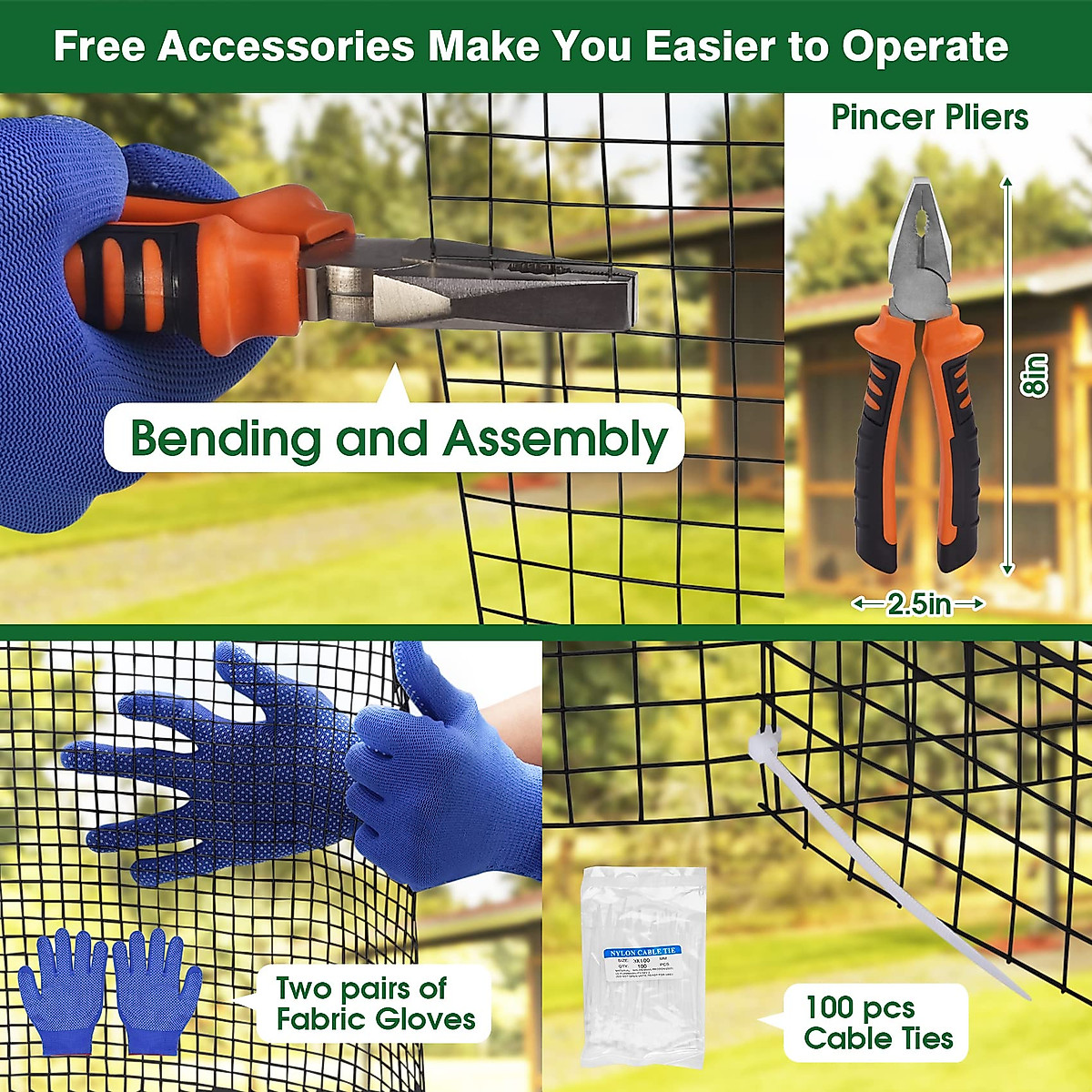 HOPERAN 1/2 inch Black Hardware Cloth, 36 x 50 Ft, 19 Gauge, Black PVC Coated, Welded Wire Mesh Roll for Chicken Coop and Garden Fencing