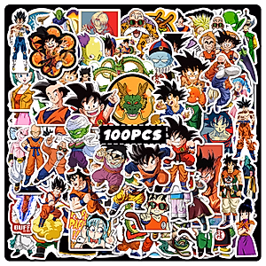 100PCS Cartoon Stickers Classic Anime Waterproof Vinyl Stickers for Water Bottle Car Laptop Phone Skateboard Graffiti Aesthetics Decals Pack for Kids Boys Girls Teens Adult