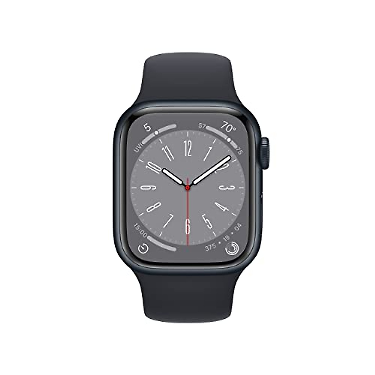 Apple Watch Series 8 (GPS, 41MM) - Midnight Aluminum Case with Midnight Sport Band (Renewed Premium)