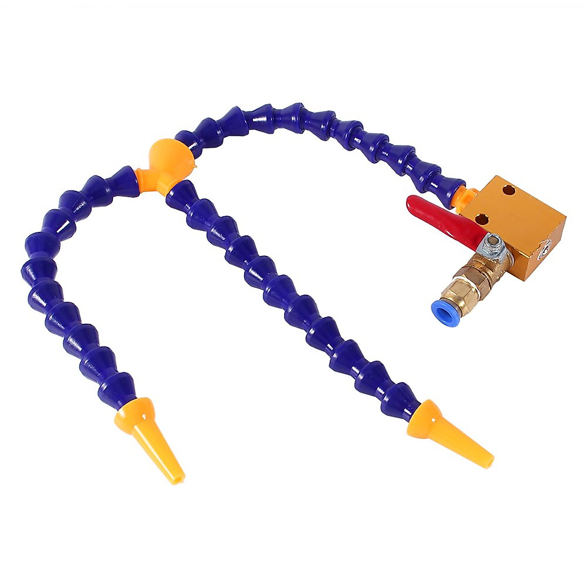 Fafeicy Mist Cooling Spray System Bidirection Tube + Valve Engraving Machine Cooling Sprayer for 8mm Air Pipe CNC Lathe