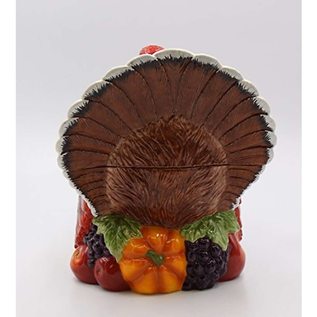Cosmos Gifts Turkey Design Ceramic Cookie Jar, 10-3/8-Inch