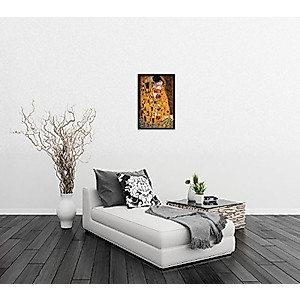 Framed Art Print, 'The Kiss (Le Baiser / Il Baccio), 1907' by Gustav Klimt: Outer Size 25 x 37"