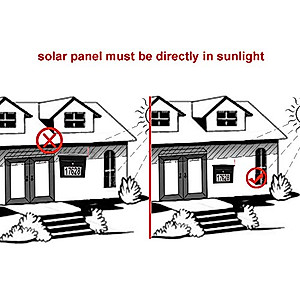 Black Wall Mount Locking Mailbox - Solar House Numbers Light Large Capacity Illuminated at Night - Waterproof Iron Mental Address Numbers Mail Box Outdoor with Keys