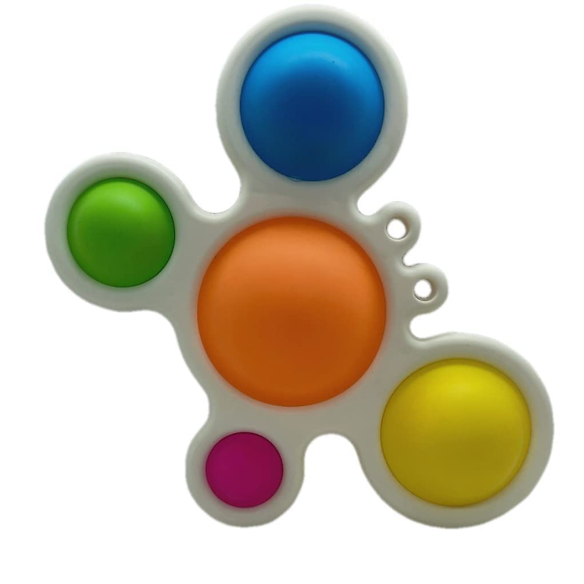 Baby Toy, Toddler Busy Toy, Fidget Butterfly Popper Toy, fine Motor Skills and Sensory Toy for Babies and Toddlers, Travel Toy for Babies and Toddlers, Pink, Red, Green, Blue, Yellow