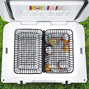 Aieve Cooler Basket for YETI Cooler Accessories, Wire Cooler Rack Storage for YETI Tundra Haul YETI Cooler with Wheels