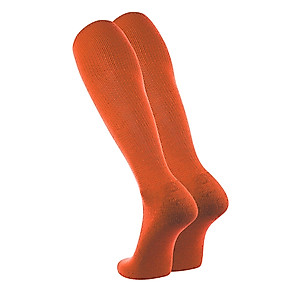 TCK TS All Sport Polyester Baseball Football Soccer Volleyball Tube Sock (Orange, Small)