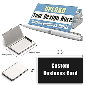 Custom Business Cards Personalized Business Cards with Logo 2-Sides Printed Coated Paper for Office - 3.5" X 2" - Your Own Design