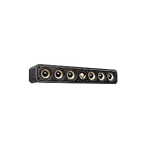 Polk Signature Elite ES35 Slim Center Channel Speaker - Hi-Res Audio Certified, Dolby Atmos & DTS:X Compatible, 1" Tweeter & (6) 3" Woofers, Dual Power Port for Effortless Bass, Stunning Black