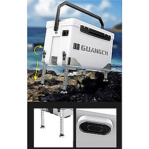 BeTlreo Fishing Tackle Box, Portable Multifunctional Full Set of Ultra-Light Fishing Box, Can Sit 36 Liters Large Capacity Storage Box for Outdoor Competitive Leisure