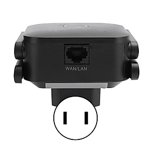 Kafuty-1 WiFi Range Extender, Wireless WiFi Repeater Signal Amplifier Up to 300meters / 984.3ft, WiFi Repeater Up to 300Mbps Speed, 2.4 ghz, 802.11 b/g/n, with Ethernet Port(Black US)