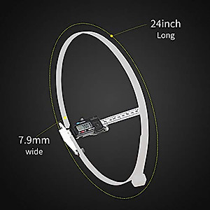 50PCS Cable Zip Ties Heavy Duty 24 Inch Strong Large Cable Wire Ties, Industrial Durable Strong Wire Ties for Binding Fences, Awnings Tying Branches Bundling of Crops Fixed Water Pipes