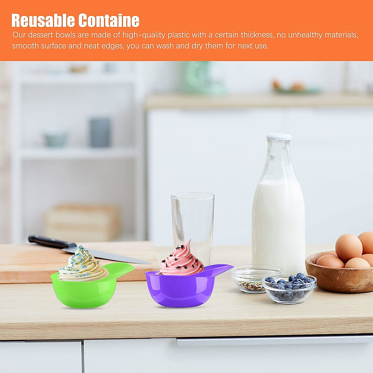 BEIJIALY 18 Pack Baseball Helmet Ice Cream Bowls,Parfait Cups Appetizer Cups,Mini Baseball Cap Bowls,Stackable Dessert Dishes for Party(Yellow)