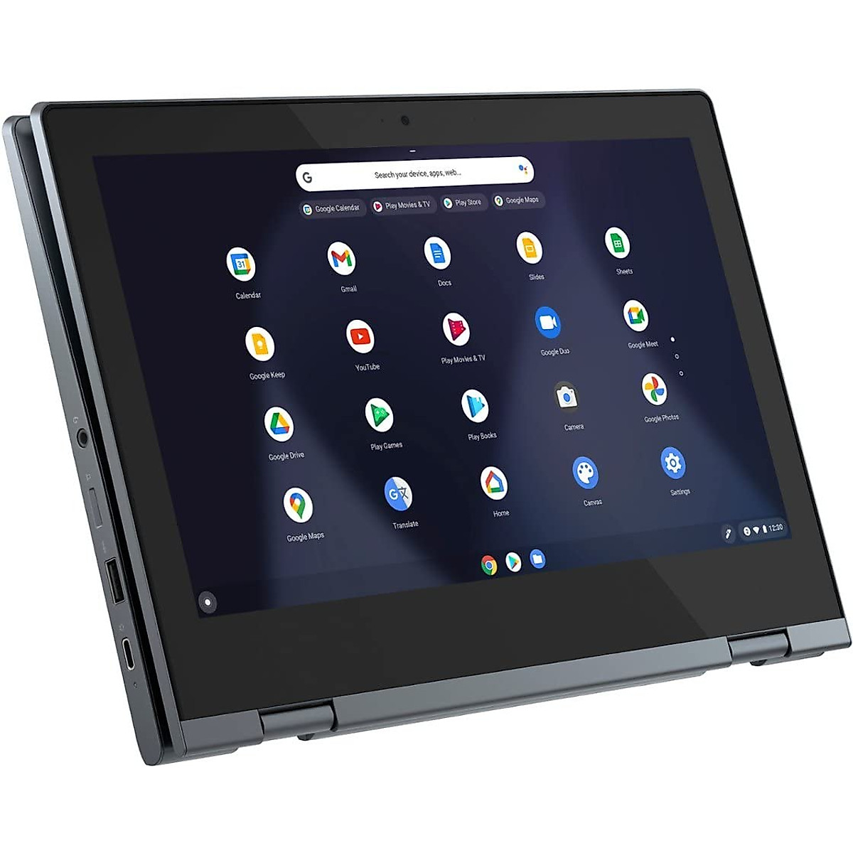 Lenovo Flex 3 Chromebook 11.6" HD 2-in-1 Touchscreen Laptop, Intel Celeron N4020, 4GB RAM, 64GB eMMC, Abyss Blue