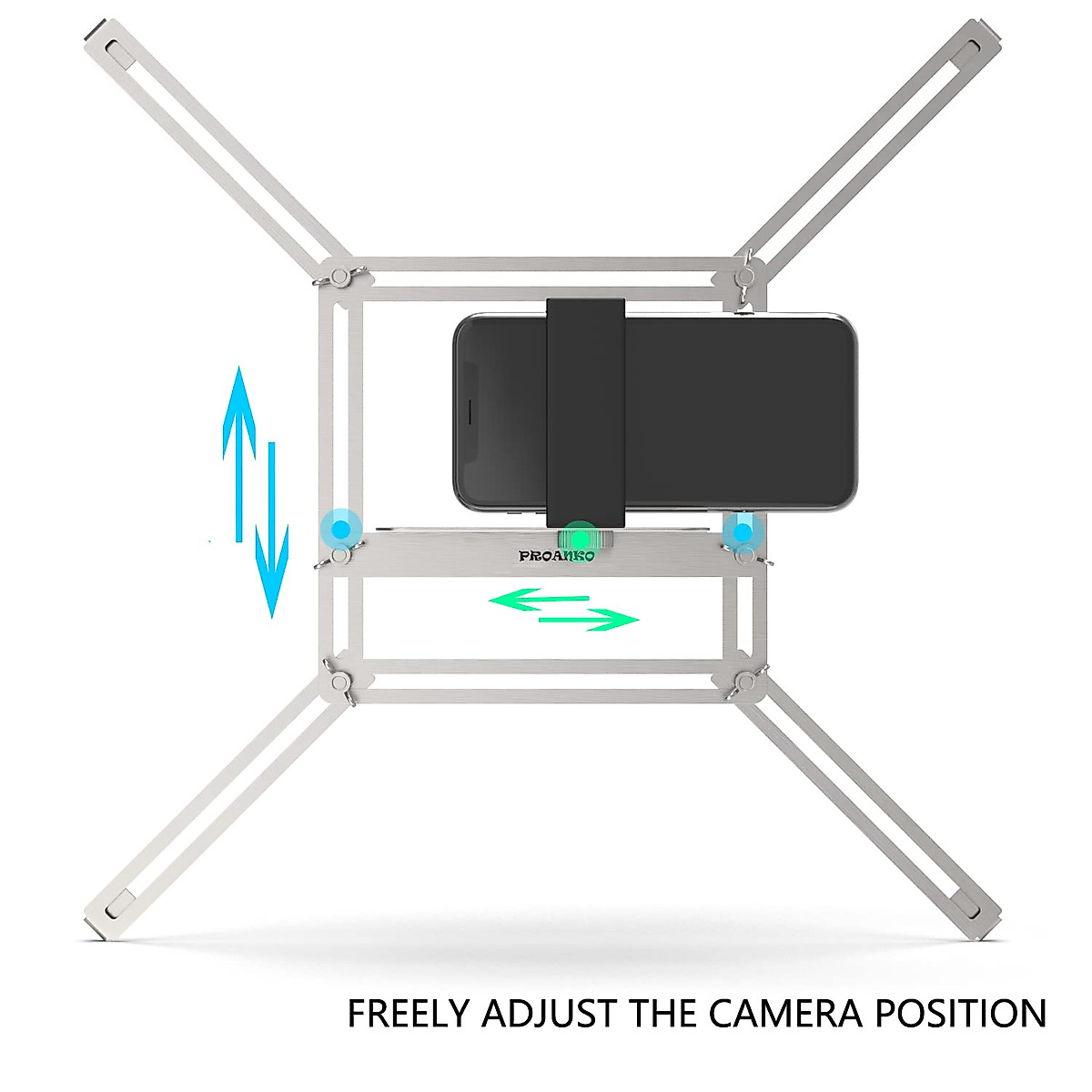 Cell Phone Fence Mount Camera Fence Mount for iPhone, Phones, GoPro, Chain Link Fence Mount for Recording Baseball/Softball/Tennis(Mini Plus)