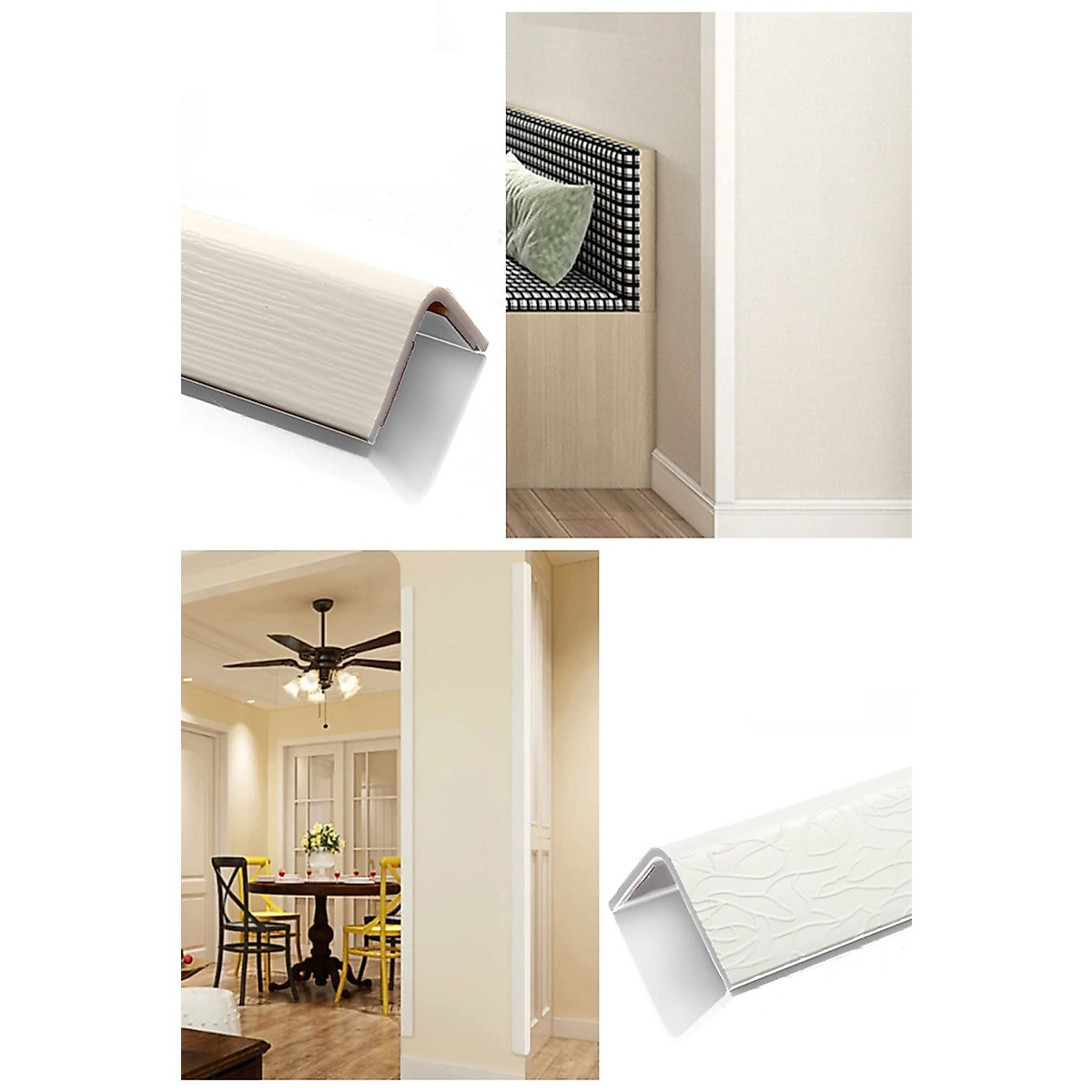 Flexible Furniture Edge Trim，Self Adhesive Wall Corner Edge Banding, PVC Edge Protector, Safety Edge & Corner Guards for Restoration Table, Wall，Cabinets, Chairs, Shelves，0.98" Wide ( Color : Walnut c