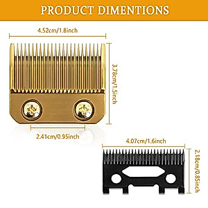 FX802G Replacement Blades Compatible with BaByliss-PRO Clippers, Barberology Blades Replace for FX870, FXF880, FX810, FX825, FX673N