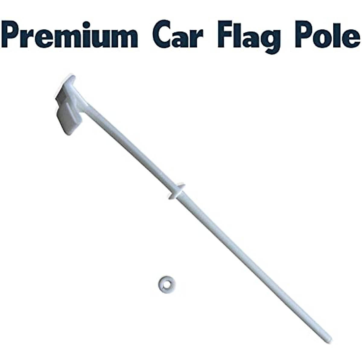 Solid Green Car Window Clip Flag Fade Resistant Vehicle for Patriotic, Sports Events, Parades - Premium - Double Side Printing (Pack of 100)