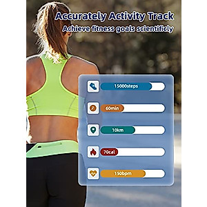 Alexa Smart Watch for Women, Alexa Built-in, RERE Fitness Tracker for Blood Oxygen, Heart Rate, Sleep Monitor, 1.69 inch Smartwatch for Android and iPhone, 5ATM Waterproof, 10 Day Battery Life, Pink