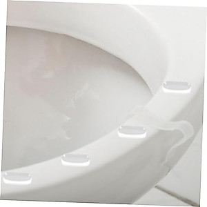 COOLHIYA 20pcs Toilet Seat Cushion Toilet Covers Toilet Gaskets Cabinet Bumpers Clear Cabinet Door Stoppers Toilet Seat Bumper Toilet Seat Bidet Replacement Kit Toilet Bumper