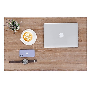 LEMY Coffee Table with Storage Shelf, 2-Tier Wooden Tables for Living Room, Bedroom, Office, Natural