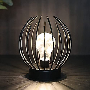 JHY DESIGN Decorations Outdoor Table Lamp Battery Powered Lights Indoors lamp with LED Bulb Battery Operated Outdoor Lantern Great for Room Decor Parties Patio Events