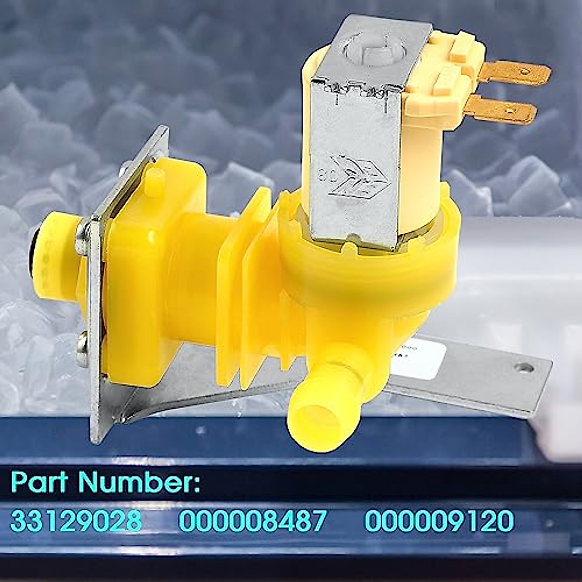 000009120 000008487 000008483 IH9120 Water Inlet Valve Assembly for Manitowoc Ice Machine Parts, 120V 60Hz 5W Inlet Water Valve for Manitowoc Ice Maker - 2 Year Warranty