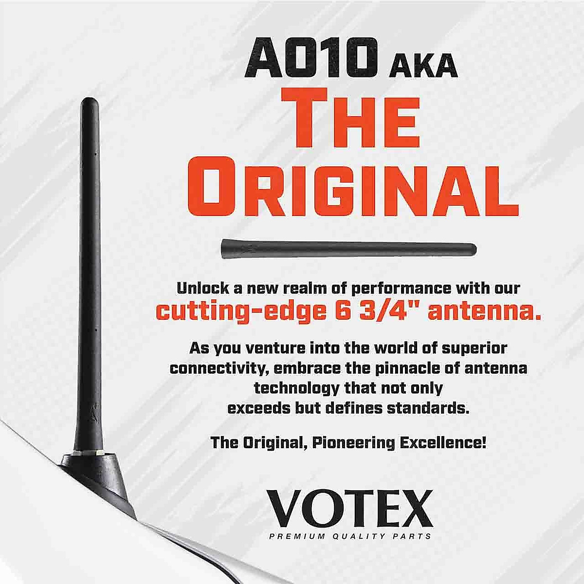 AntennaMastsRus - The Original 6 3/4 Inch is Compatible with Hummer H2 (2003-2009) - Short Rubber Fender Antenna - Reception Guaranteed - German Engineered - Internal Copper Coil