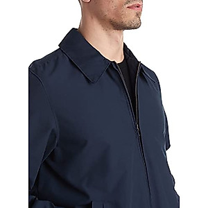 Perry Ellis Men?s Jacket ? Casual Lightweight Water Resistant Microfiber Windbreaker Golf Coat (S-XL), Size Medium, Dark Sapphire