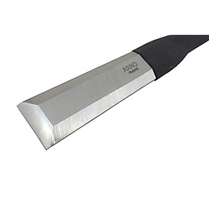 Arno 467870 Solid Steel French Timber Framing Slick Chisel 30 mm (1-1/8 Inch) Wide x 14 Inches Long RC 58-60 PVC Dipped Handles