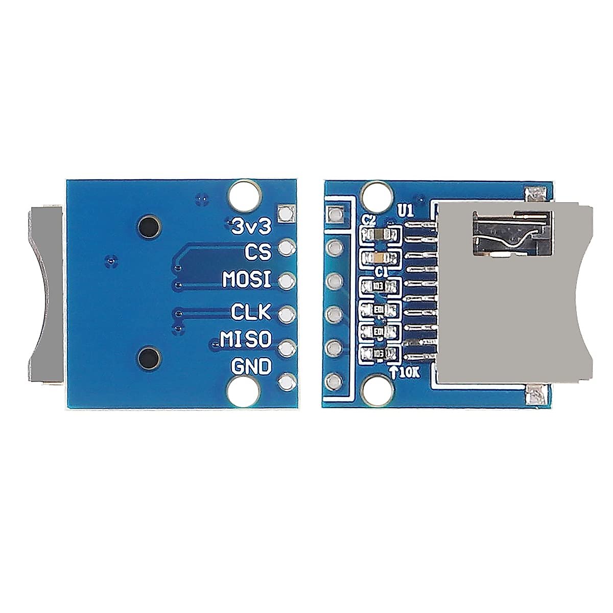 UMLIFE Micro SD SDHC TF Card Adapter Reader Module with SPI Interface Level Conversion Chip Compatible with Arduino Raspberry PI 10pcs