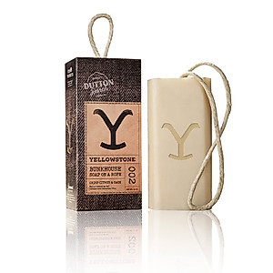 Yellowstone Bunkhouse Artisanal Bar Soap by Tru Western - Officially Licensed Soap of Paramount Network's Yellowstone - Crisp Citrus & Sage,10 oz