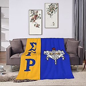 Sigma Gamma Rho Blanket Flannel Throw Ultra Soft Micro Blanket 60inchx50inch, Black