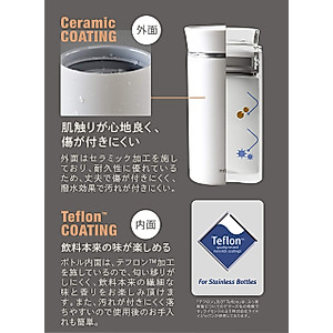 CB Japan Mlte Water Bottle, Gray, Dishwasher Safe, 8.5 fl oz (240 ml), Direct Drinking, Stainless Steel, Vacuum Insulated, EL Bottle