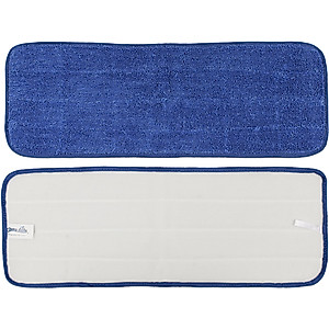 CleanAide All Purpose Mega Microfiber Mop Pads for 18 Inch Plate 6 Pack