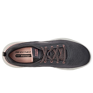 Skechers Go Walk Massage Fit Gray/Pink 9 B (M)
