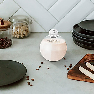 Unomor Fillable Drink Tree Ornaments 10pcs Fillable s Clear Plastic Light Bulb Shaped Bottle Empty Xmas Baubles for Christmas Party Favor Supplies Silver Christmas Ornaments Ball