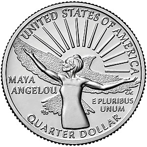 2022 D American Women, Washington Maya Angelou Quarter Uncirculated