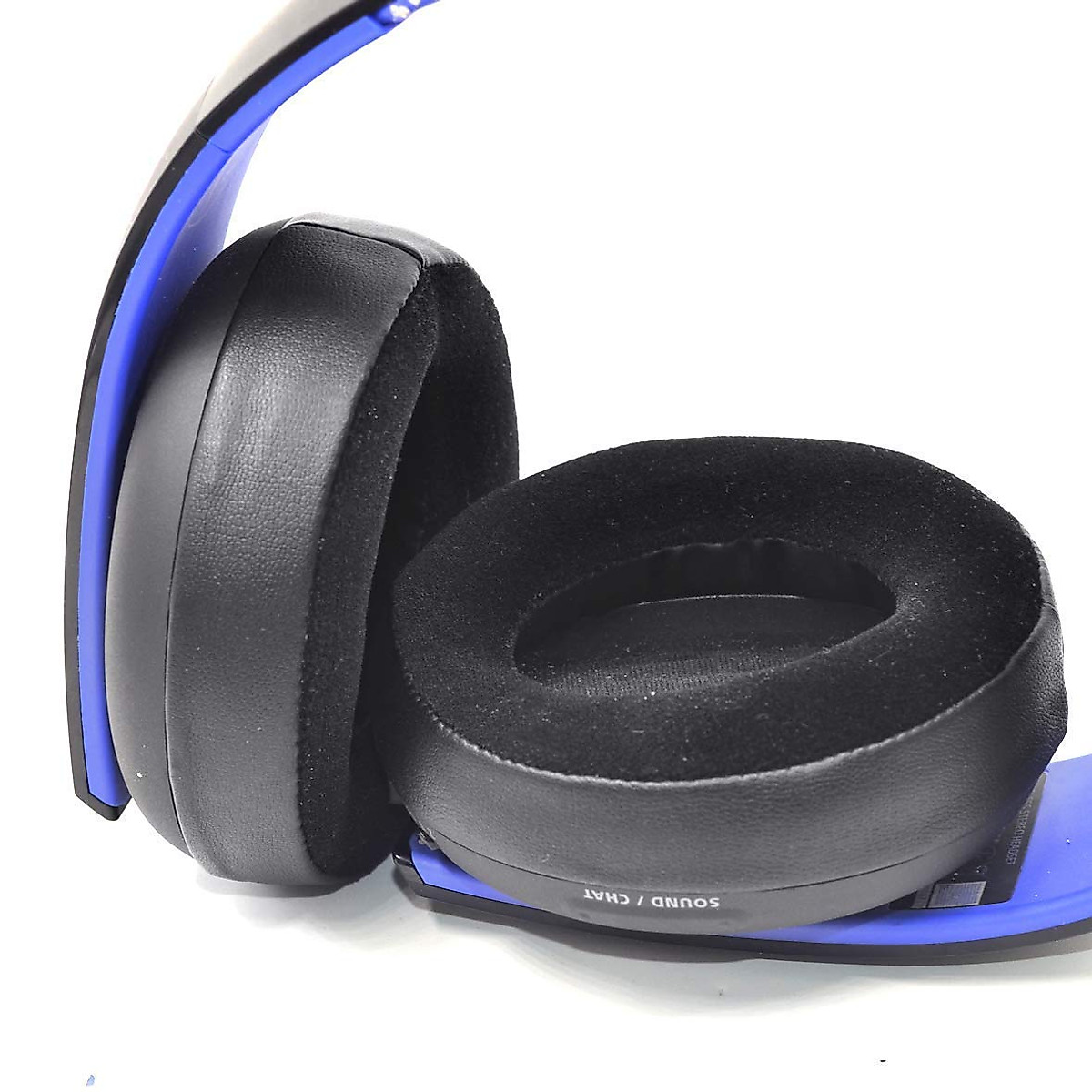 Defean Earpad Repair Parts Suit Replacement Ear Pad and Headband Pad Compatible with Sony ps3 ps4 Gold Wireless CECHYA-0083 Stereo 7.1 Headphone (Blue Ear Pads+Blue Headband)
