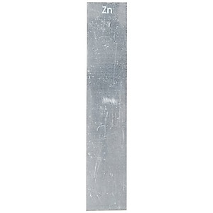 Ajax Scientific EL160-0006 Zinc Electrode Strip, 132mm Length x 25mm Width