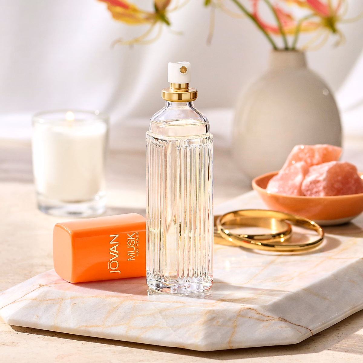 Jovan Musk for Women Eau de Cologne Spray 2 fl oz (Pack of 1), Notes of Jasmine, Amber, and Neroli, Women's Fragrance, Long Lasting, Everyday Fragrance, Travel Size