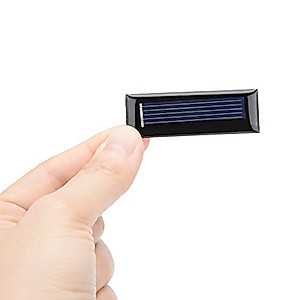 uxcell 5Pcs 0.5V 80mA Poly Mini Solar Cell Panel Module DIY for Phone Light Toys Charger 50mm x 17mm
