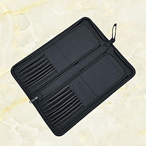 NUOBESTY Pencils Roll Canvas Brush Wrap Rollable Pouch Pen Art Paint Brush Holder Storage for Students Artist