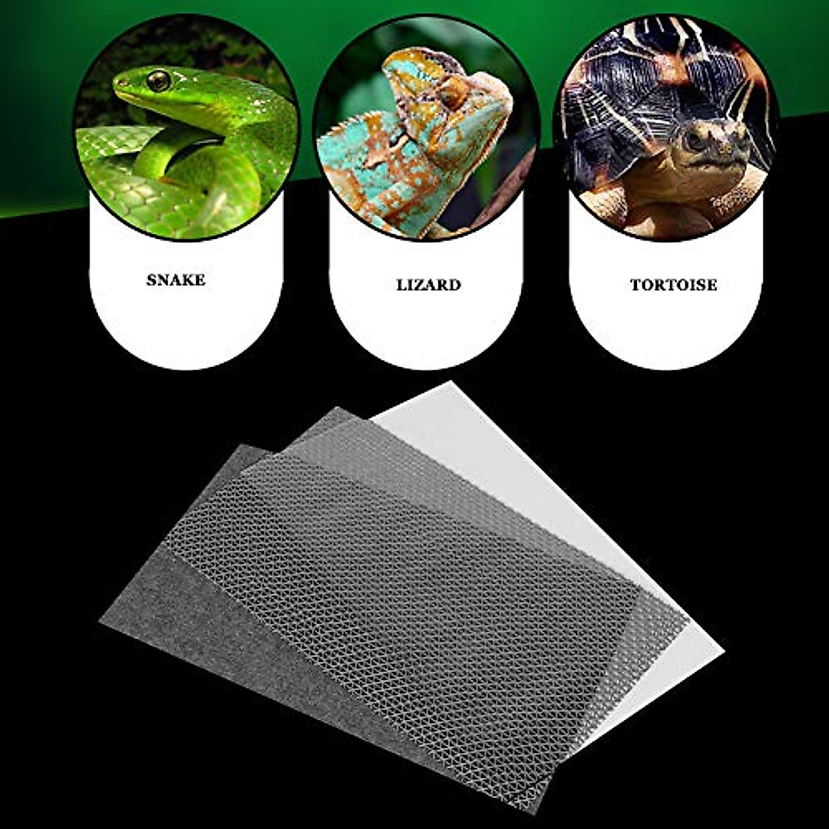 Reptile Carpet, 3 in 1 Lizard Cage Mat Snake Bedding Multi-Functional Reptiles Pets Mat Waterproof Moisturizing Pad Carpet for Bearded Dragon Turtles IguanaTortoises