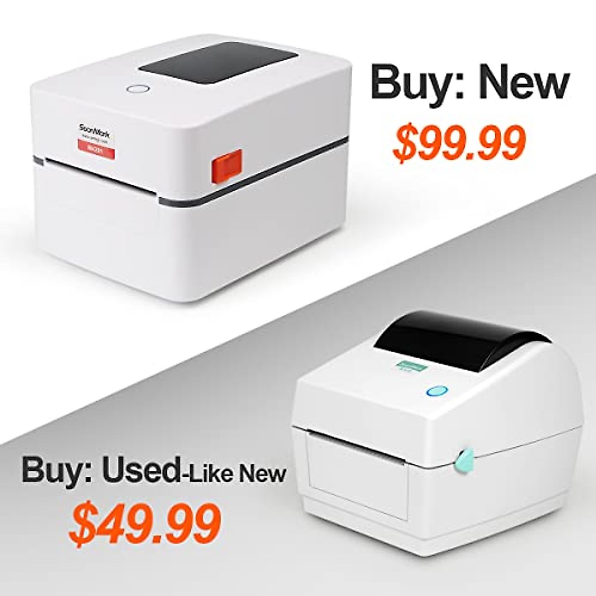 Thermal Shipping Label Printer - Direct Thermal High Speed Printer - Compatible with Amazon, Ebay, Etsy, Shopify - 4×6 Label Printer & Multifunctional Printing - Compatible with Windows/Mac OS